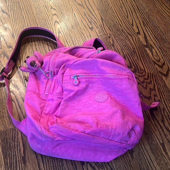 Kipling | Bags | Kipling Hot Pink Backpack | Poshmark